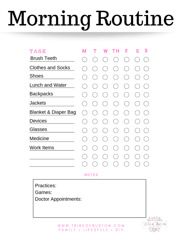 How to Make Your Mornings Run More Smoothly - Tribe of Burton